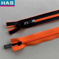 China #5 Nylon Invisible Zipper with Black Reflective Strip Colorful Paste for Clothing for sale