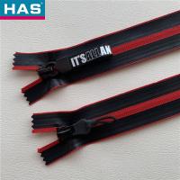 China #5 Nylon Invisible Zipper with Black Reflective Strip Colorful Paste for Clothing for sale