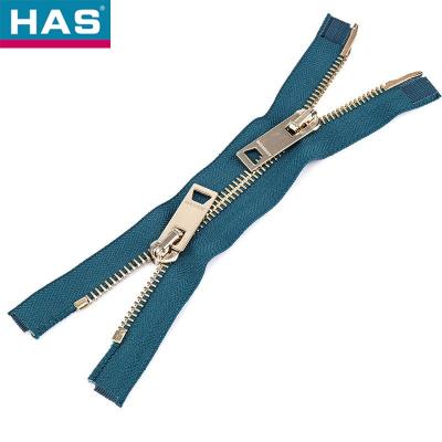 China Custom Two-Way Separator Rainbow-Colored Teeth Metal Zipper for Garment for sale