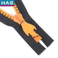 China #5 Resin Custom Open End Plastic Lightweight Zippers In Garment Or Bags for sale