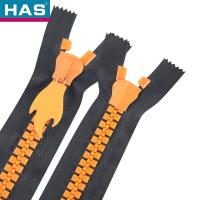 China #5 Resin Custom Open End Plastic Lightweight Zippers In Garment Or Bags for sale