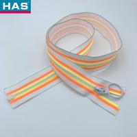 China #5 Resin White Background Magic Color Cloth Belt Open End Zipper for sale
