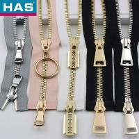 China Garment Or Bags Aluminum Zipper With White Teeth Open Ended for sale