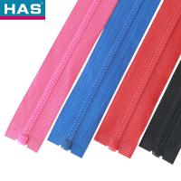China Customized Slider Colorful Open-End Plastic Zipper Made of Resin for sale