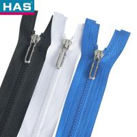 China Customized Slider Colorful Open-End Plastic Zipper Made of Resin for sale