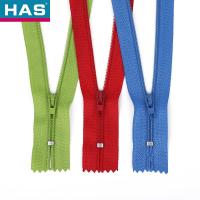 China #3 Nylon Zipper Close-End Colorful Polyester Fabric Tape Apparel Zippers for sale
