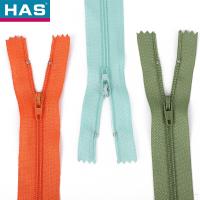 China #3 Nylon Zipper Close-End Colorful Polyester Fabric Tape Apparel Zippers for sale