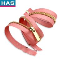 China #5 Nylon Zipper Gold Colorful Electroplating Teeth Gold Garment Or Bags Using for sale