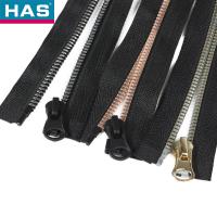 China #5 Eco-Friendly Matt Silver Metal Resin Zipper for Shoes or Garment for sale