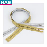 China #5 Resin Open-end Zipper with Alloy Slider for Luggage or Outerwear for sale