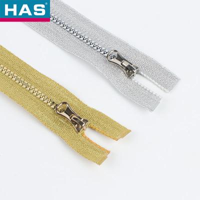 China #5 Resin Open-end Zipper with Alloy Slider for Luggage or Outerwear for sale