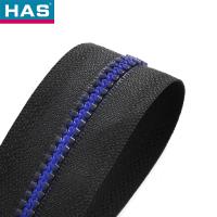 China #5 Resin Close-end Zipper with Black Plastic Rubber Teeth For Coat for sale