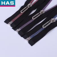 China #5 Metal Zipper with Open-end and Corn polished teeth and U-shaped puller for Bag for sale