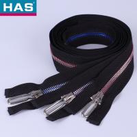 China #5 Metal Zipper with Open-end and Corn polished teeth and U-shaped puller for Bag for sale