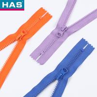 China #5 Vislon Zipper with Close-end and colored dental floss teeth for Luggage or Pocket for sale