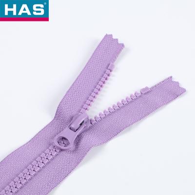 China #5 Vislon Zipper with Close-end and colored dental floss teeth for Luggage or Pocket for sale