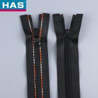 China #5 Waterproof Zipper with Open-end and Double stripe double color thread zipper for apparel for sale