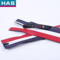 China #5 Waterproof Zipper with Open-end and Color strip film for Garment or Luggage for sale
