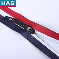 China #5 Waterproof Zipper with Open-end and Color strip film for Garment or Luggage for sale