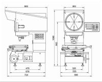 China High Precision Optical Measuring Instruments DP100 , Digittal Profile Projector for sale