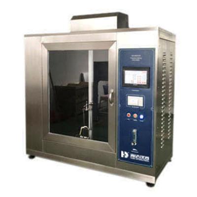 China Vertical Flame Spread Testing Equipment For Textiles With Horizontal Burner Angle And Industrial Fuel Gas for sale