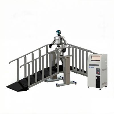 China Robot Stair Climbing Test Station Stair Climbing Testing Equipment Customizable Stair Specs PLC Control Anti Fall Guardrails for sale