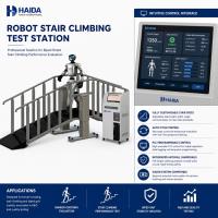 China Robot Stair Climbing Test Station Stair Climbing Testing Equipment Customizable Stair Specs PLC Control Anti Fall Guardrails for sale