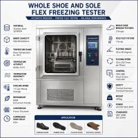 China HAIDA Whole Shoe and Sole Flex Freezing Tester Low Temperature Flexing Testing Machine GB ISO 20344 Standard Equipment for sale