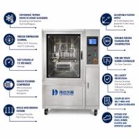China HAIDA Whole Shoe and Sole Flex Freezing Tester Low Temperature Flexing Testing Machine GB ISO 20344 Standard Equipment for sale