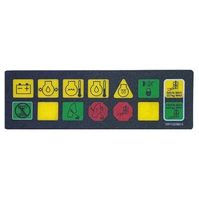 China JLG 1001122383 Decal Light Panel MTB UV Resistant PVC for Aerial Lift Platforms for sale