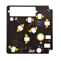 China JLG 1706911 Decal Sticker for Boom Lift Platform Control Panel UV-Resistant 5x11.4m for sale