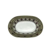 China Rectangle 8 Inch Melamine Meat Plate For Home And Restaurant for sale