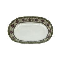 China OEM Melamine Plate Home Rectangle Flower Melamine Dinnerware Tasteless for sale