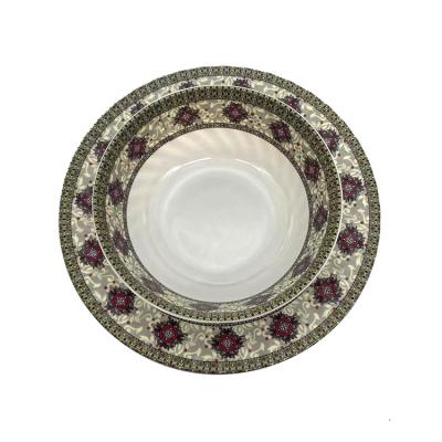 China 9 Inch Personalized Melamine Soup Bowl Ripple For Restaurant BSCI for sale