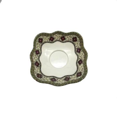 China Petal Melamine Chicken Plates Durable Melamine Outdoor Dinnerware Tasteless for sale