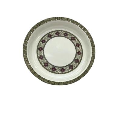 China Non Toxic Durable Melamine Dinner Plates Seamless Unbreakable for sale