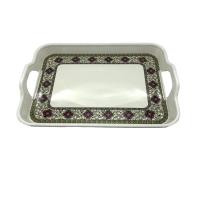 China OEM Custom Melamine Serving Tray Dinnerware Tasteless Food Grade CE for sale