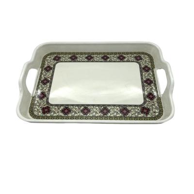 China OEM Custom Melamine Serving Tray Dinnerware Tasteless Food Grade CE for sale