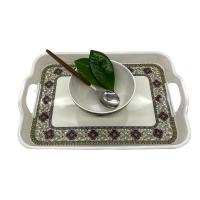 China 18 Inch Melamine Dinner Plate Tray Dinnerware Imitation Porcelain for sale