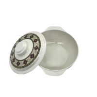 China Melamine Serving Bowl Set With Lid Tasteless Safety With Ripple FDA for sale