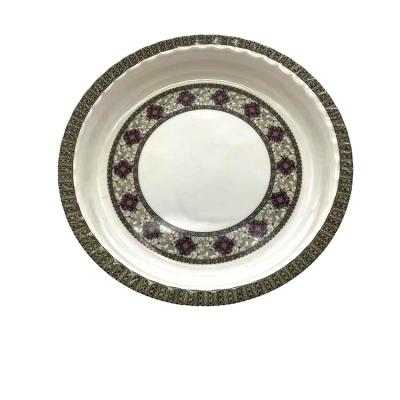 China Tasteless Melamine Dinner Plates Unbreakable Durable Melamine Soup Plates for sale