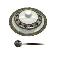 China ODM Restaurant Melamine Bowl Lid 11 Inch Imitation Porcelain for sale