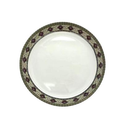 China Durable Unbreakable 9'' Melamine Camping Plates Salad Dinnerware Sets for sale