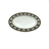 China Household Melamine Oval Dinner Plates Tasteless Durable Melamine Plates for sale