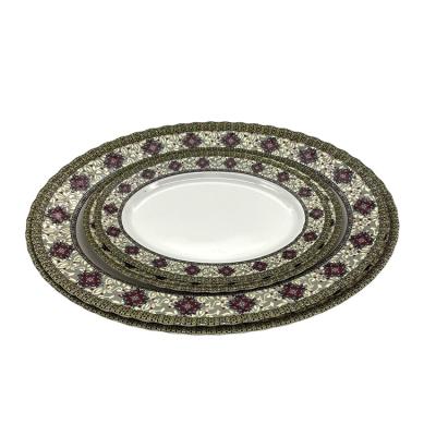 China Household Melamine Oval Dinner Plates Tasteless Durable Melamine Plates for sale