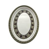 China Household Deep Oval Melamine Soup Plate 18