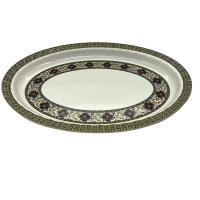 China Household Deep Oval Melamine Soup Plate 18