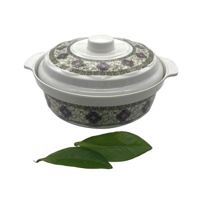 China Safety Melamine Lidded Bowls Non Toxic Melamine Serving Bowl With Lid for sale