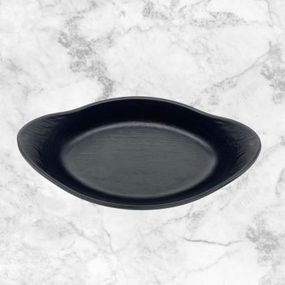 China Custom Melamine Salad Plate Japanese And Korean Style Melamine Tableware Oval for sale