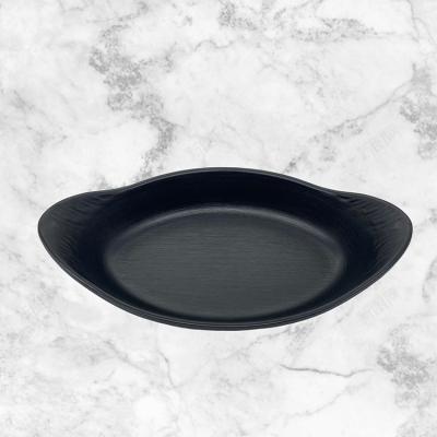 China Oval Melamine Salad Plate Smooth Melamine Restaurant Dinnerware Matte for sale